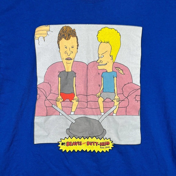 MTV | Shirts | Vintage Acdc Beavis And Butthead Mtv Couch Headbanger ...